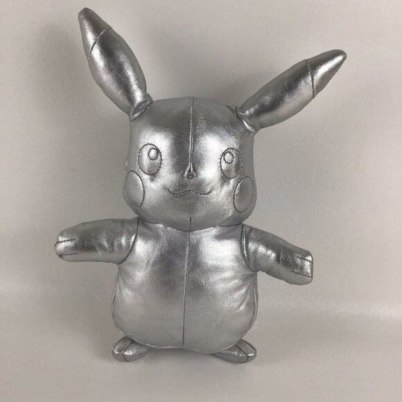 Nintendo | Toys | Pokemon Silver Pikachu 25th Anniversary 8 Plush ...